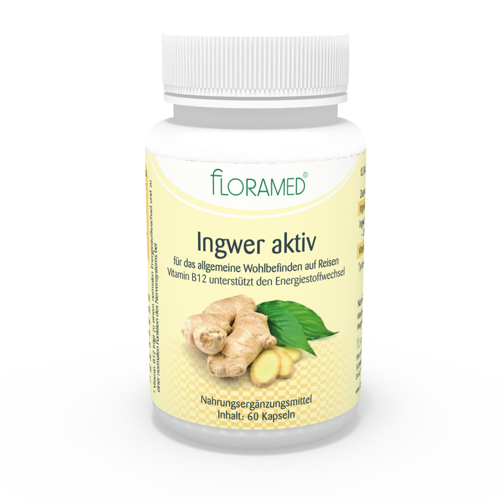 Ingwer aktiv Kapseln | fLORAMED-Onlineshop